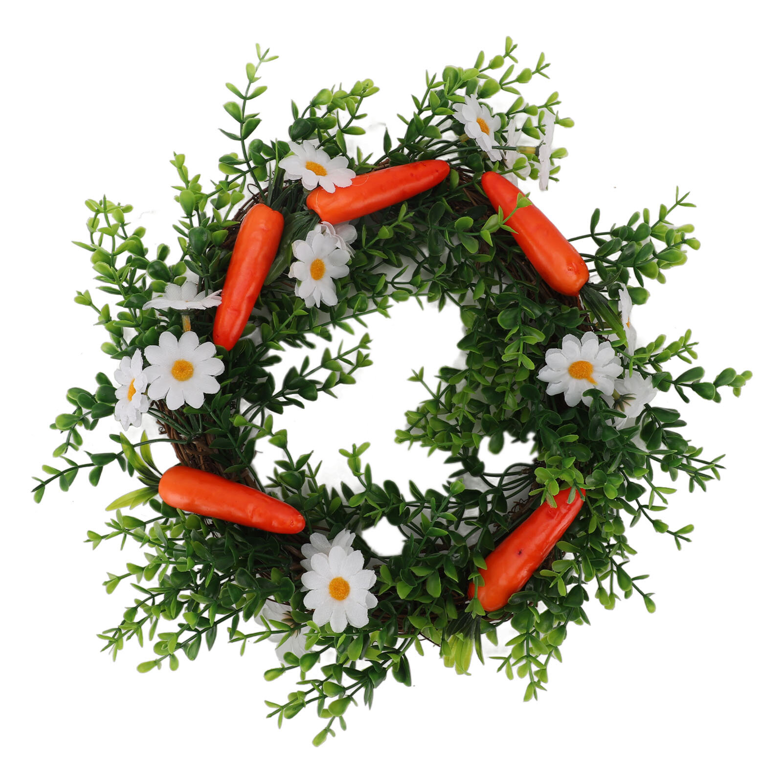 Морковное растение венок весна лето зеленый лист цветок искусственный венок для праздничного украшения стены