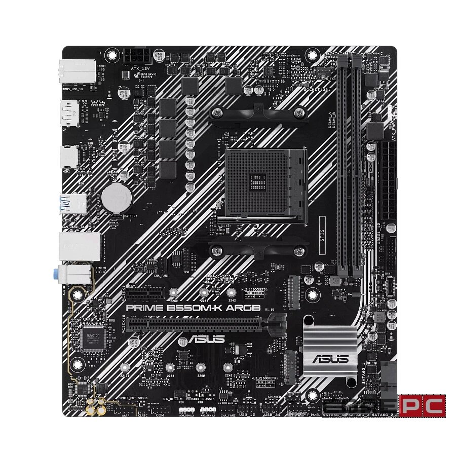 Материнская плата для персонального компьютера ASUS PRIME B550M-K ARGB (90MB1GC0-M0EAY0)