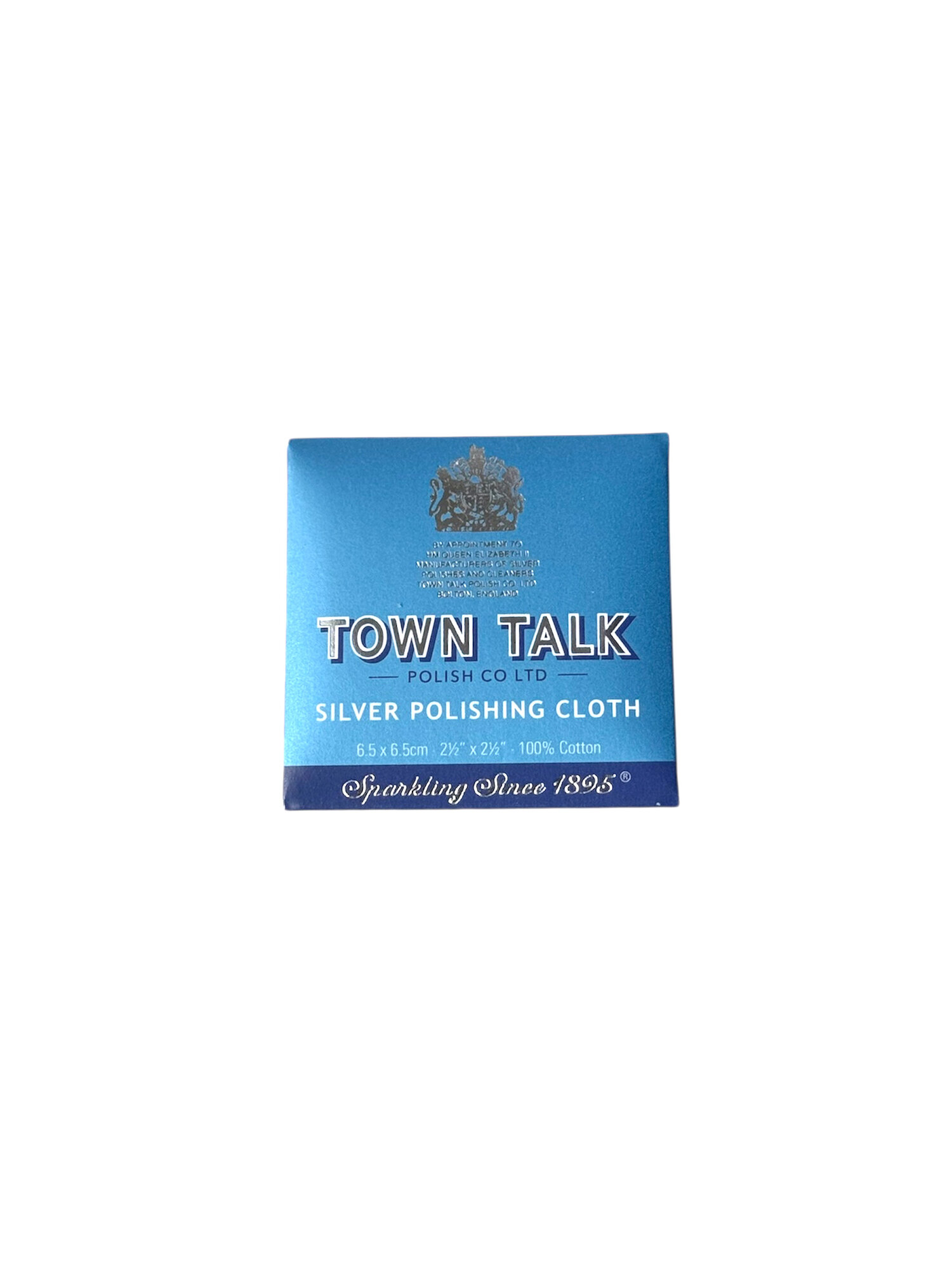 Салфетка для полировки серебра Town Talk Polish 6,5 х 6,5 см Dinky Silver Polishing Cloth