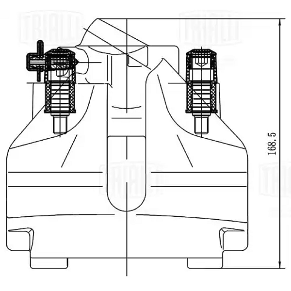 TRIALLI cf-202602 суппорт торм. для а / м Audi (Ауди) 100 (90-) / a6 c4 (94-) перед. прав. d=57мм (cf 202602)