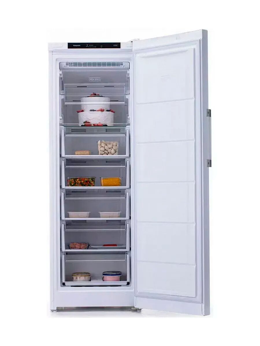 Морозильная камера Hotpoint HFZ5171, No Frost, суперзаморозка, белая, 250л