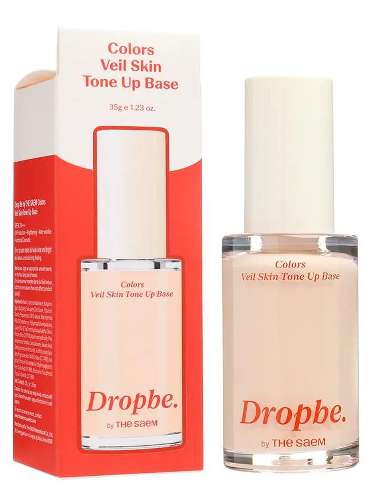 The Saem База под макияж с легким вуалевым покрытием 35г Drop Be Colors Veil Skin Tone Up Base SPF35 PA+++