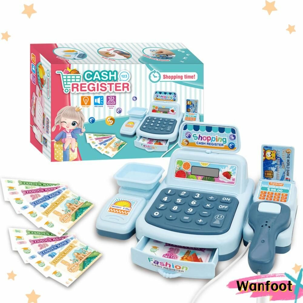 Игровой набор Wanfoot "Игрушечный магазин", интерактивный, пластик, голубой