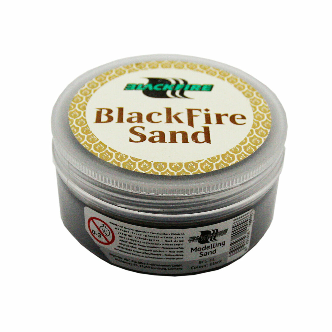 Модельный песок Blackfire для декорирования миниатюр и диорам, 120 мл, черный