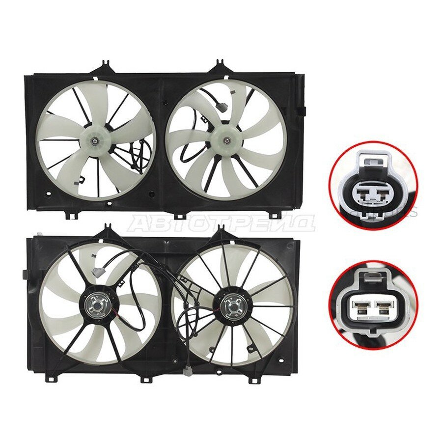 SAT ST-59-0060 Диффузор радиатора TOYOTA CAMRY 06-11/LEXUS ES 06-12