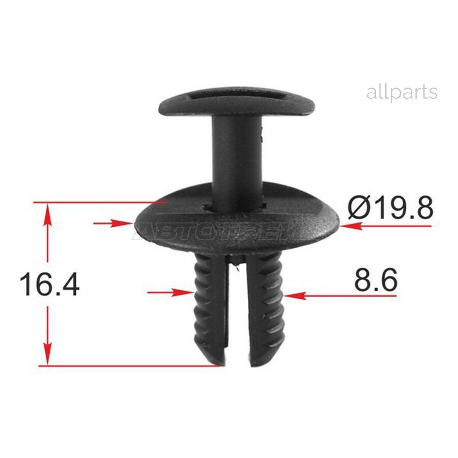 SAT ST-M12527 Клипса крепежная MERCEDES (Продажа по 10шт)