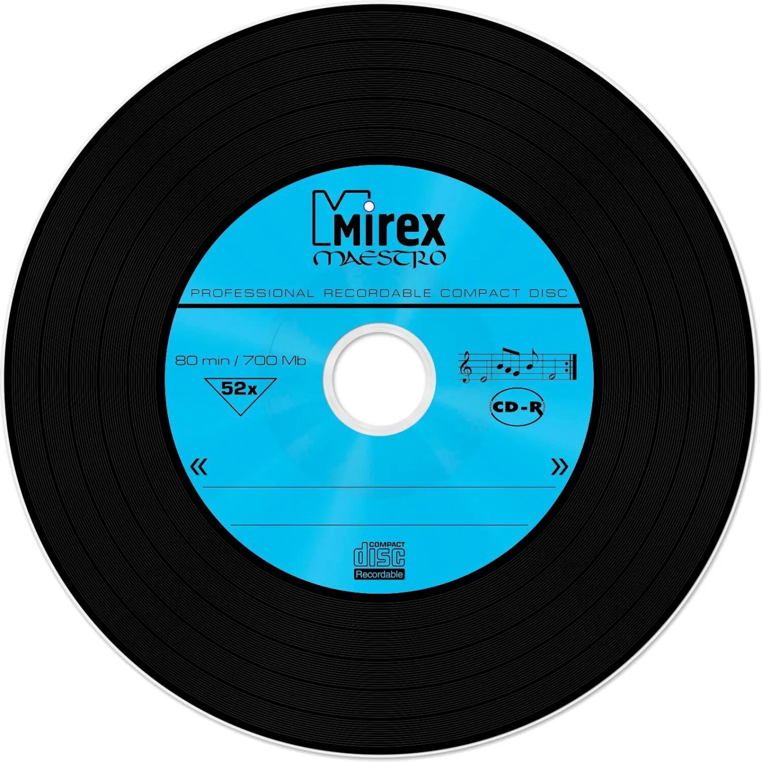 Носители информации CD-R, 52x, Mirex Maestro, Slim/5, UL120120A8F