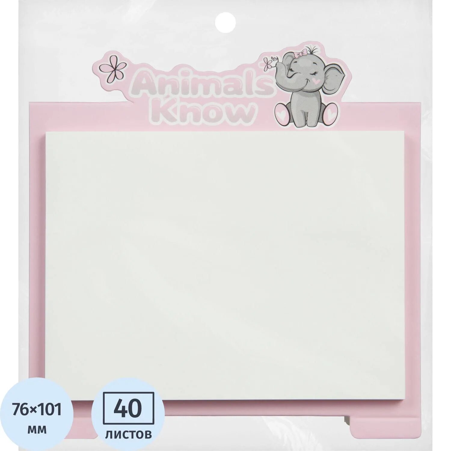 Стикеры с клеевым краем M&G Animal Planet, 76x101мм, 40 л, цвет в ассорт