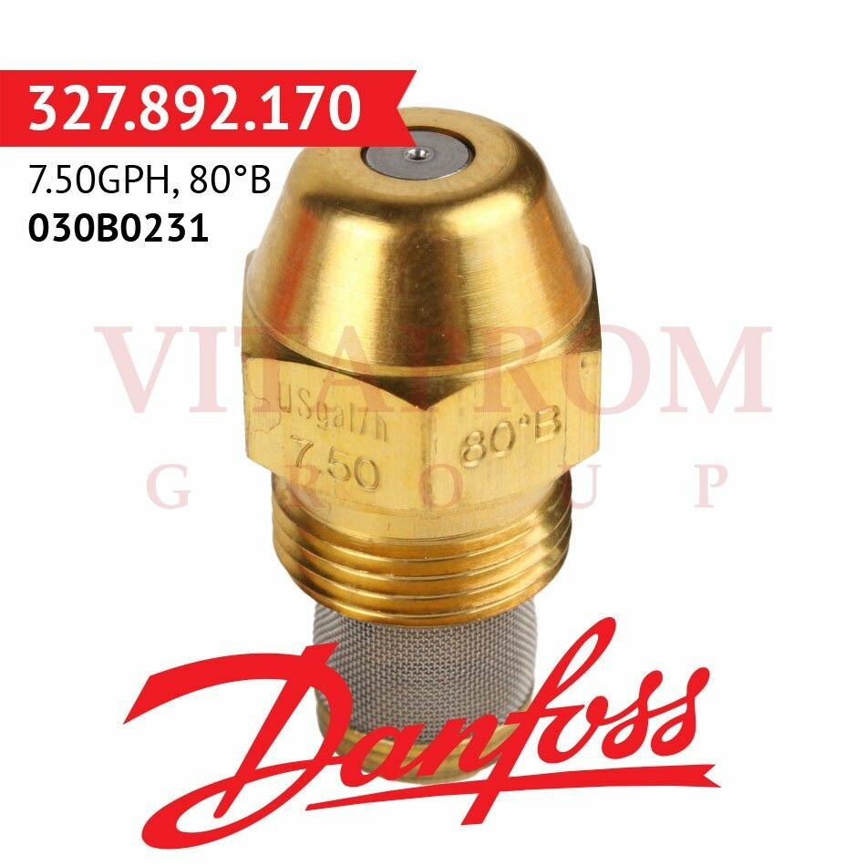 Форсунка Danfoss 7.50GPH, 80B, 030B0231 — фото 1
