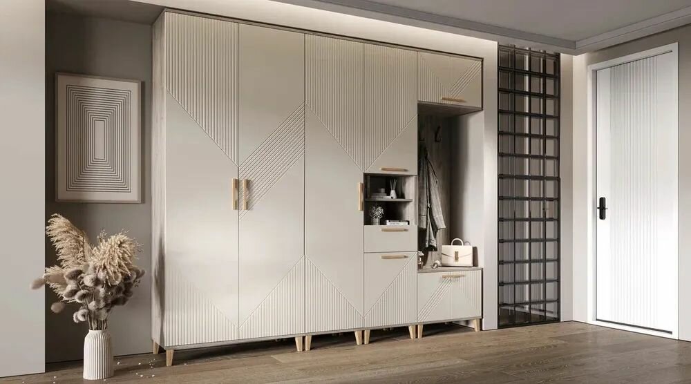 Прихожая Ирис (Комплект) Кашемир/Дуб Крафт Серый МИФ