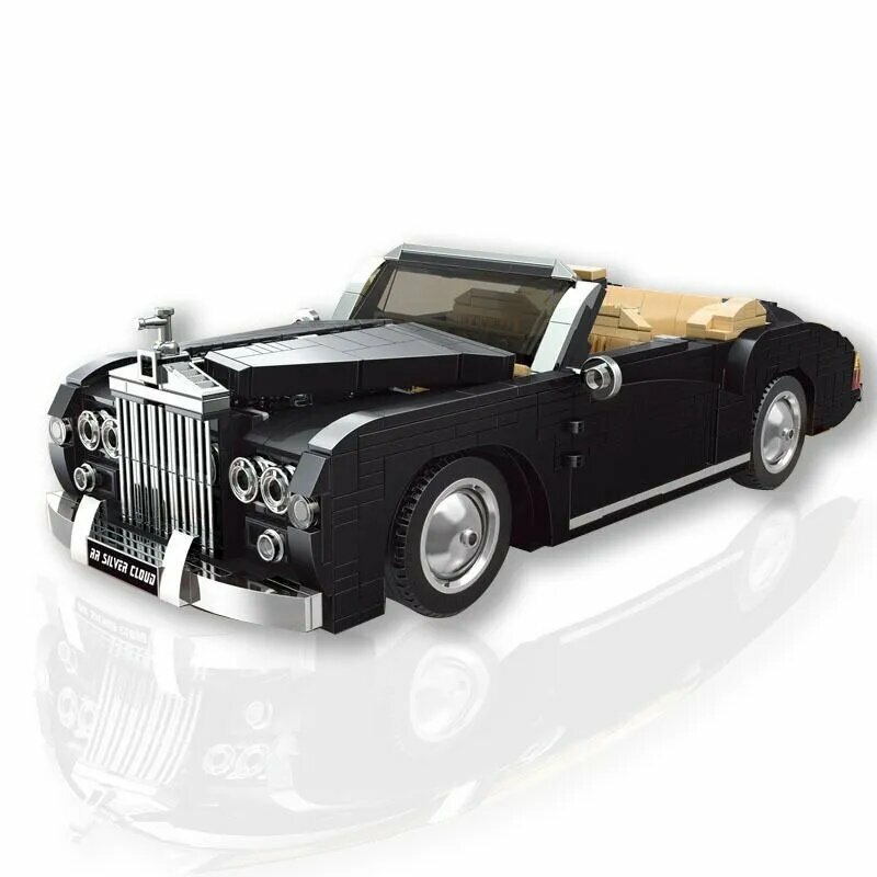 Конструктор Mould King 10006 ретро автомобиль Rolls-Royce Silver Cloud, 1096 деталей, Подарок на день рождения, подарок коллекционеру