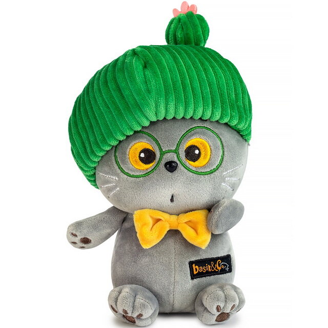 Мягкая игрушка Кот Басик - Ботаник 16 см, коллекция Эмоции, Budi Basa, KsE-002
