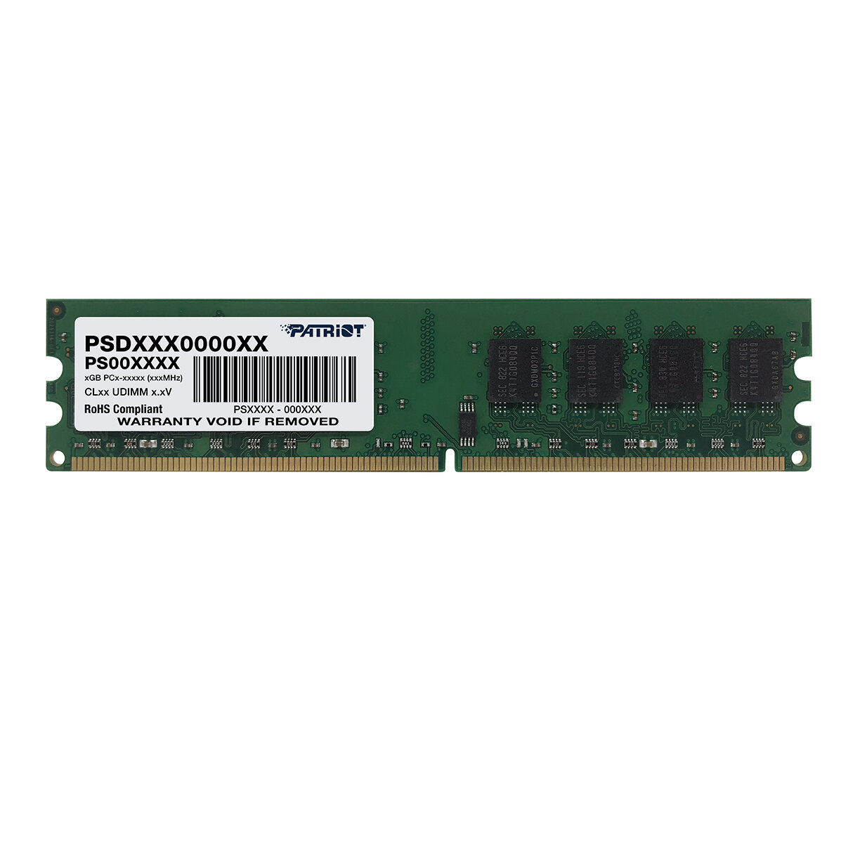 Оперативная память Patriot Signature PSD22G80026, 2ГБ, 800МГц, DIMM