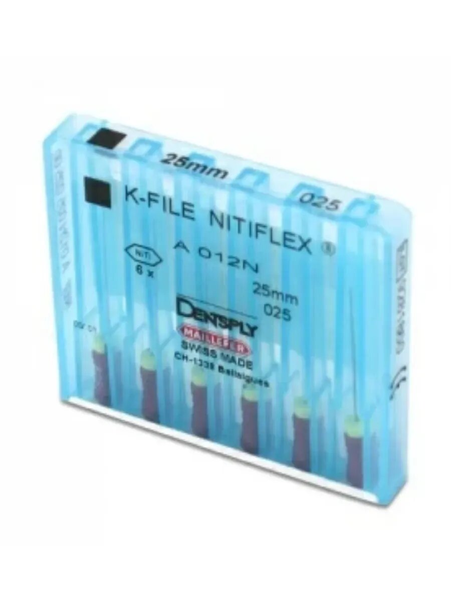 K-File Nitiflex N15/40 L25 6 шт. - каналорасширитель ручной