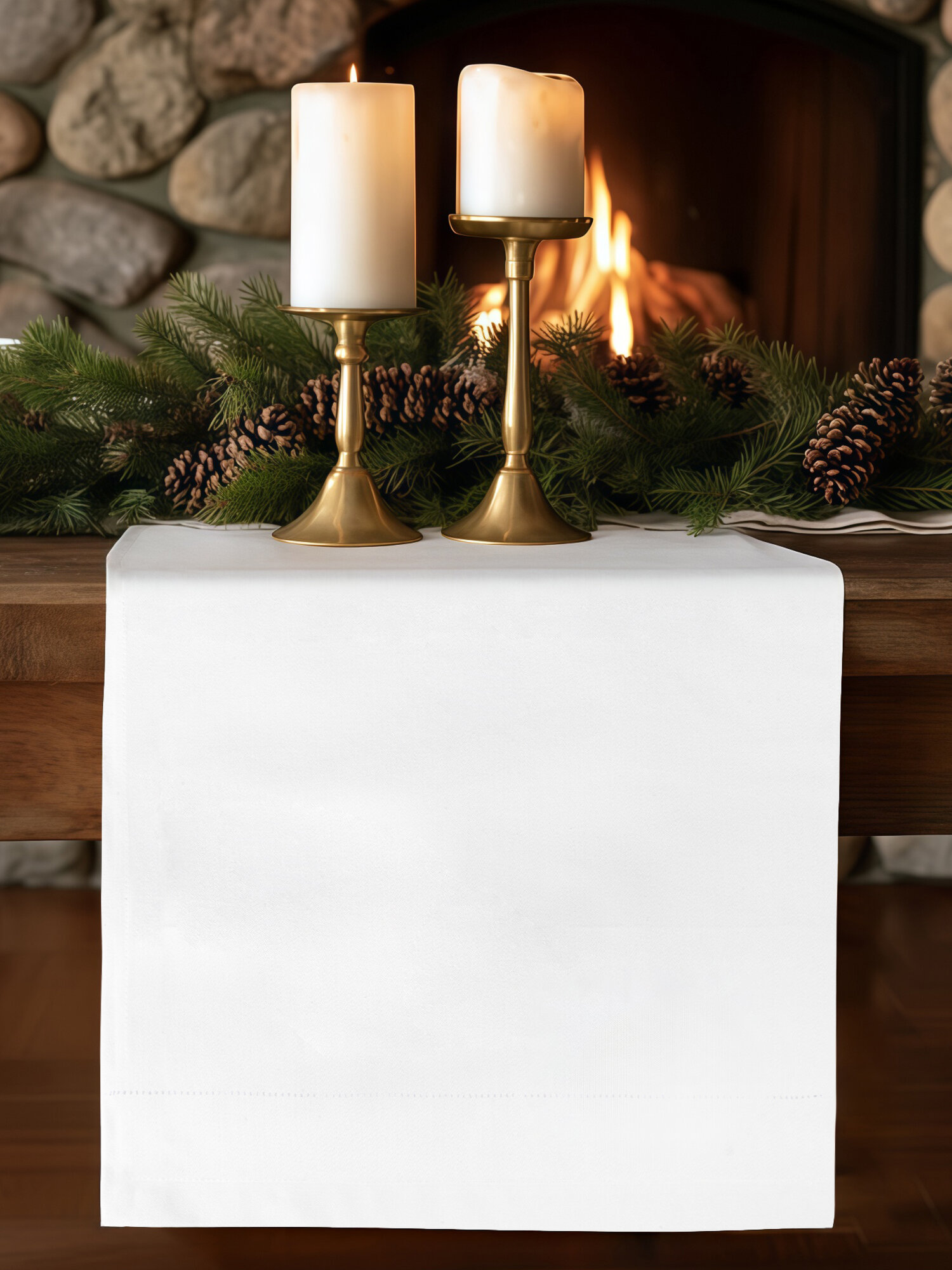 Дорожка на стол BELLEHOME "Blanka", 40х160, 50% лен 50% хлопок