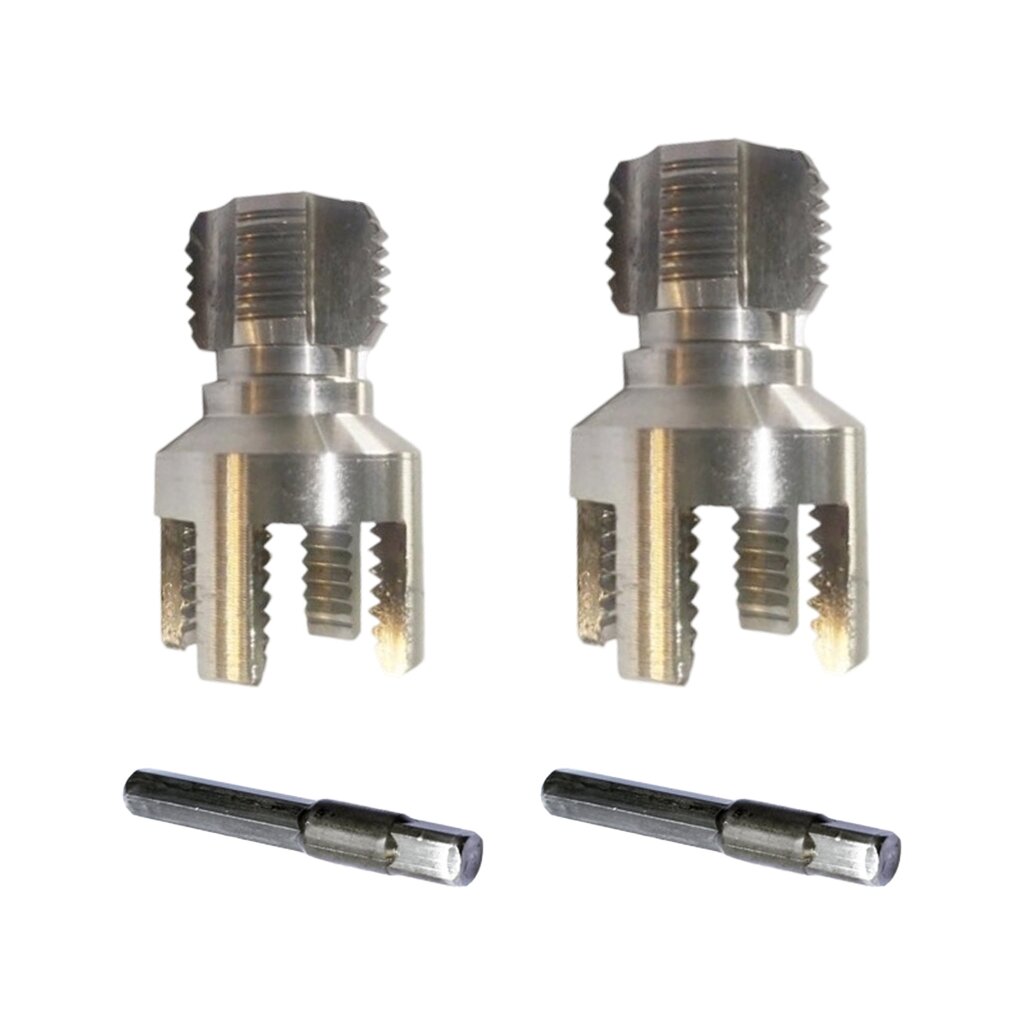 Набор из 2 труб Из Углеродистой стали, Инструмент Для нарезания резьбы на Трубах 1/2 дюйма 3/4 дюйма С Шестигранным хвостовиком И Совместимостью с двойным размером