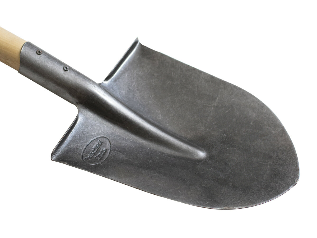 Лопата штыковая копальная остроконечная рельсовая сталь 69-0-014