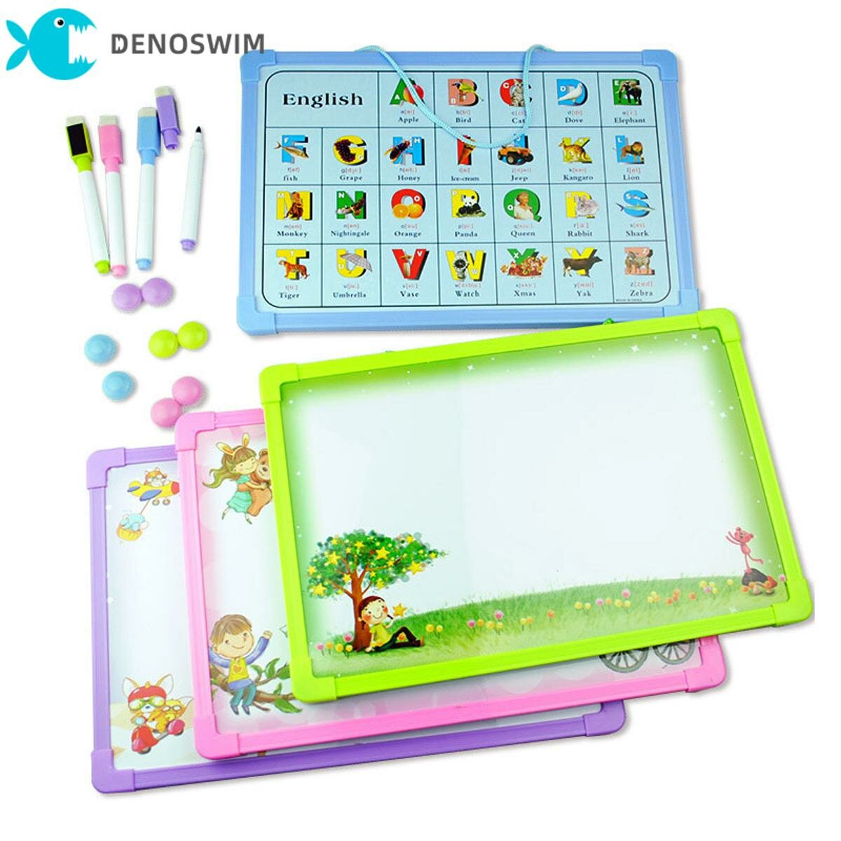 Эксклюзивный бестселлер DENOSWIM, магнитная доска с английским алфавитом, предлагается для раннего развития ребенка как инновационный инструмент