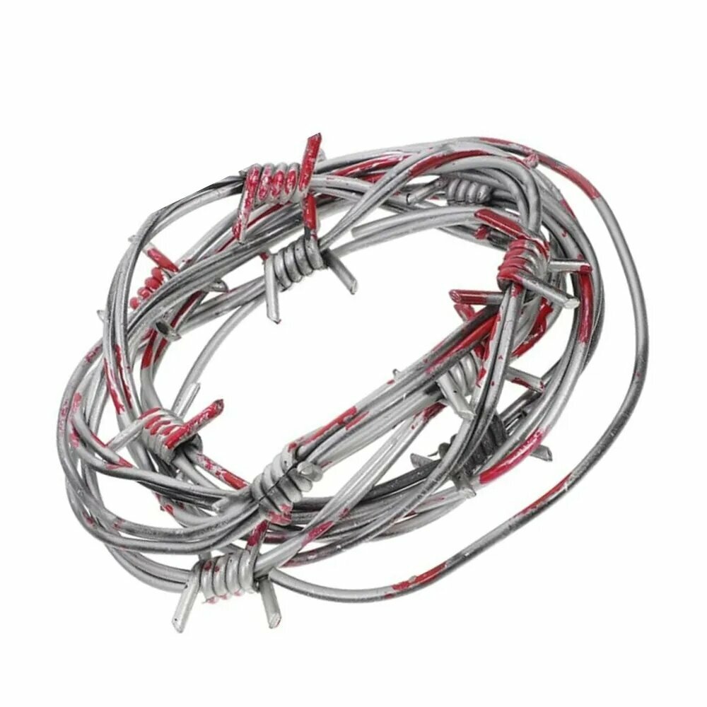 Искусственная ржавая колючая проволока для декораций на вечеринки