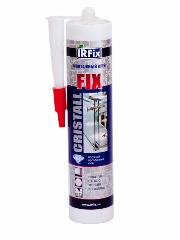 Клей прозрачный IRFIX CRYSTAL FIX 310 мл каучуковый