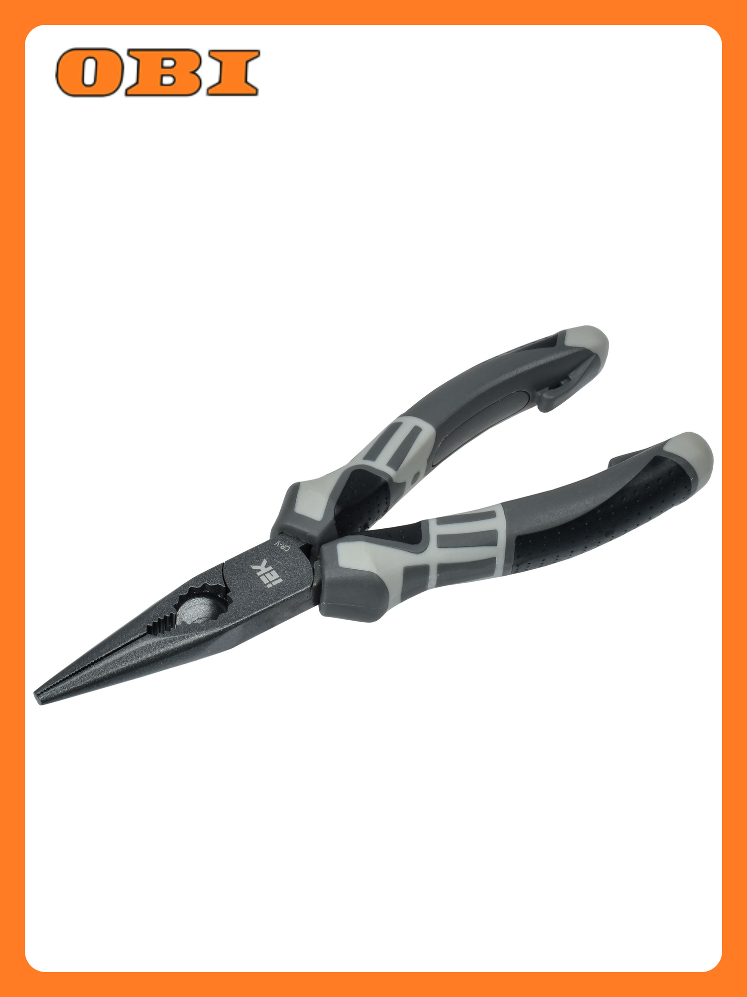 Тонкогубцы IEK ARMA2L, хромованадиевая сталь, антикоррозийное покрытие, 160мм