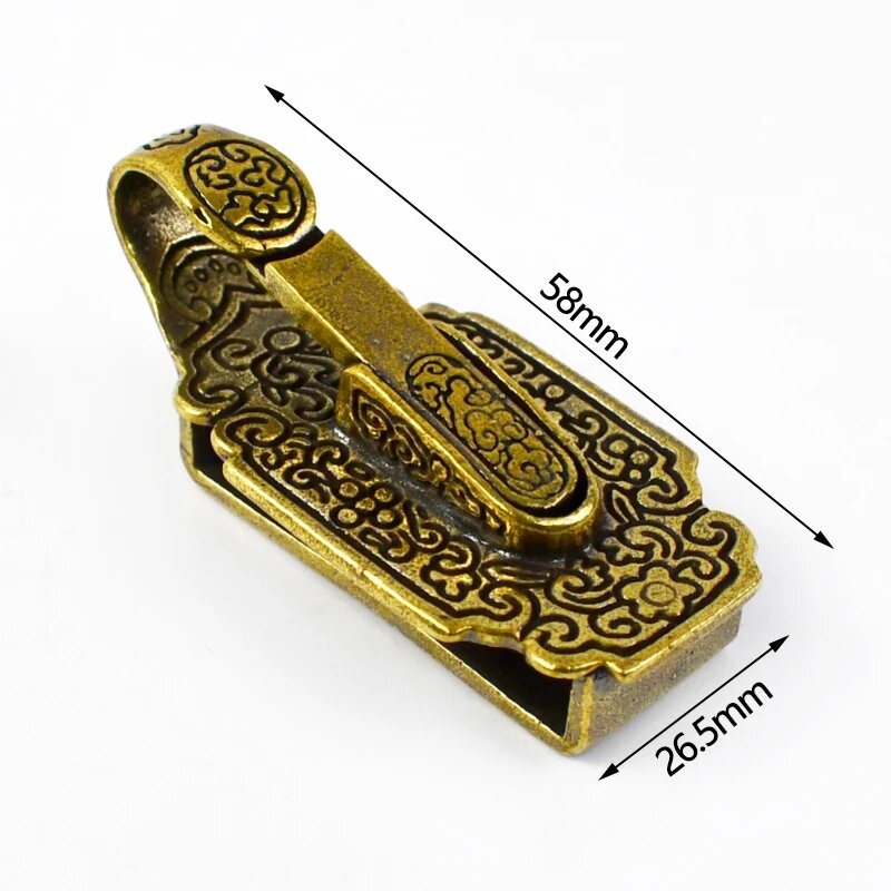 Пряжки из латуни Meetee 58x26.5mm-1Pc