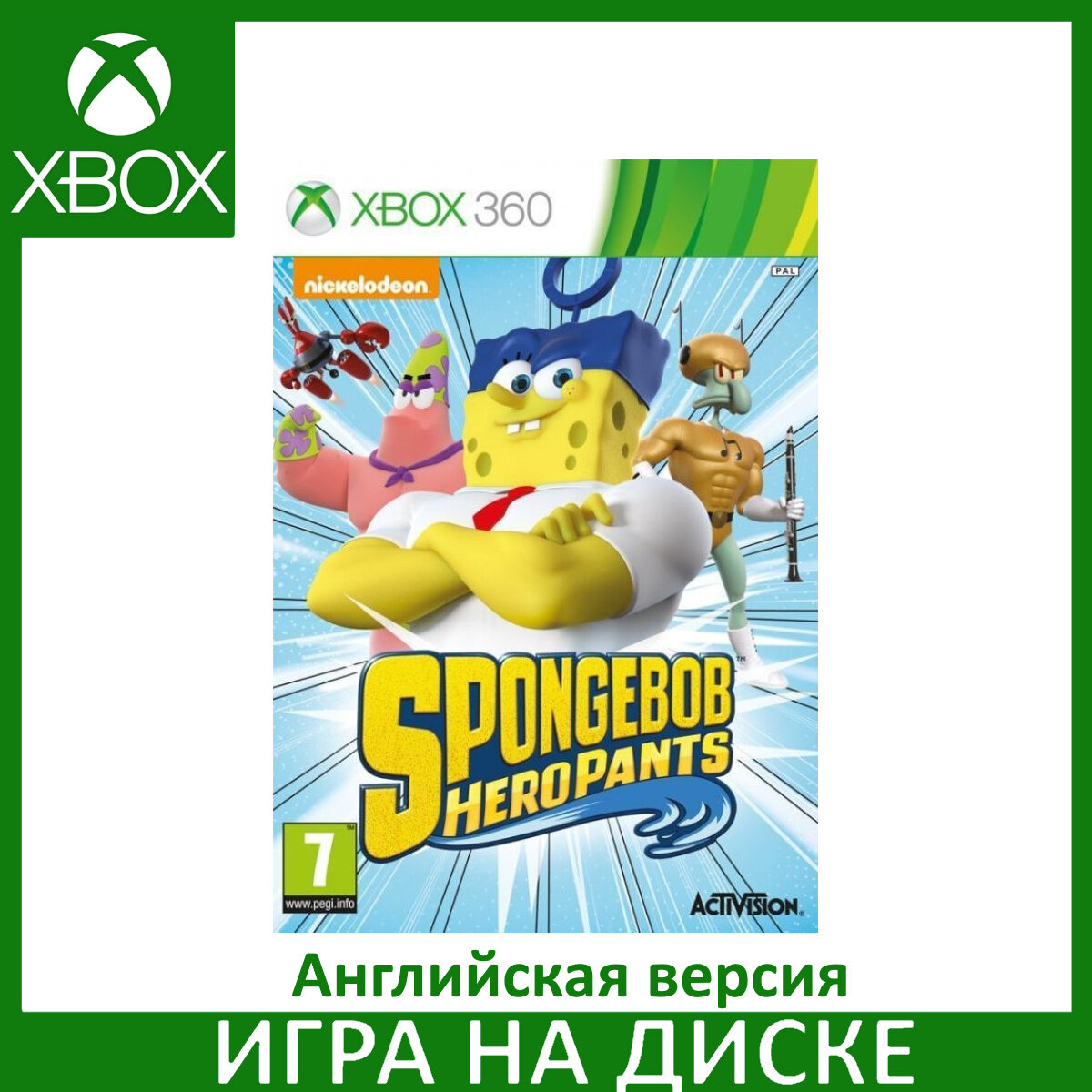 Игра SpongeBob: Heropants Xbox 360 Английский язык Диск