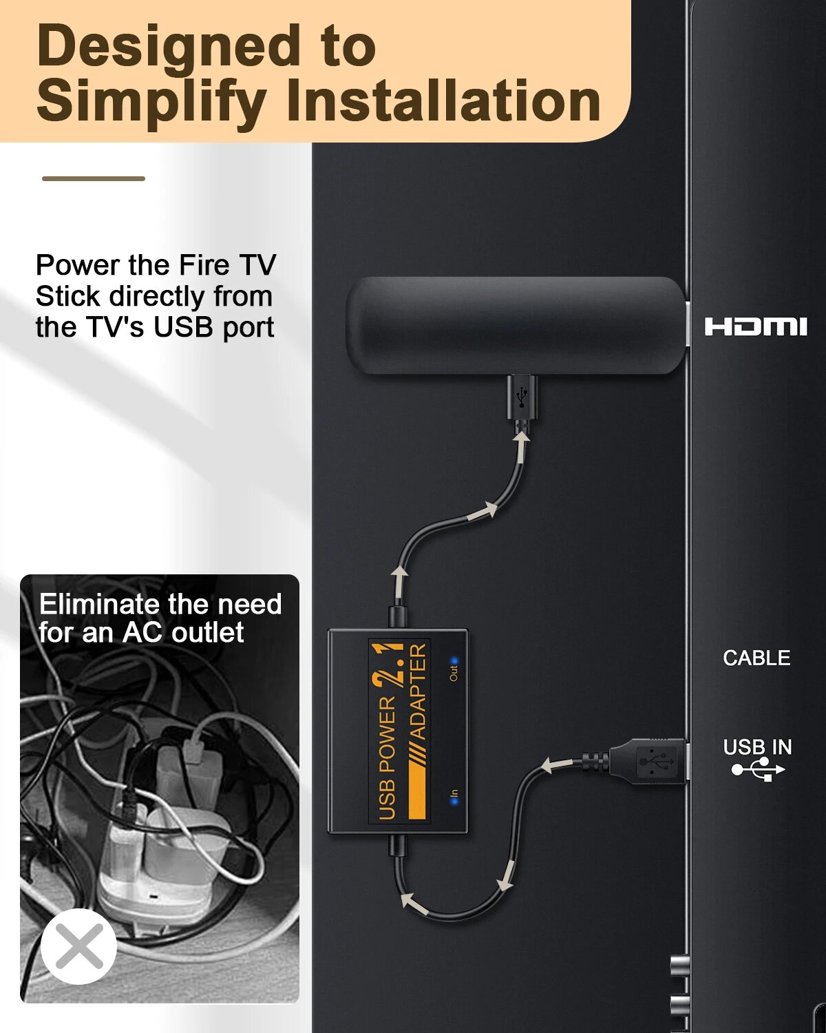 Адаптер питания для Fire TV Stick — фото 1