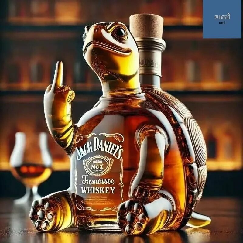 Бутылка Международный жест Черепахи, 0.5 л, 1 шт