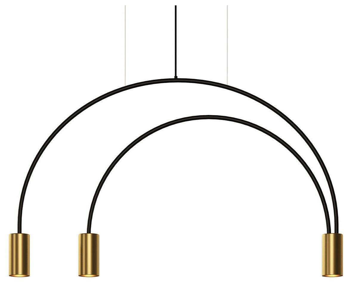 Подвесной светильник Loft it Volta 5043-3 цвет черный На монтажной пластине Техно