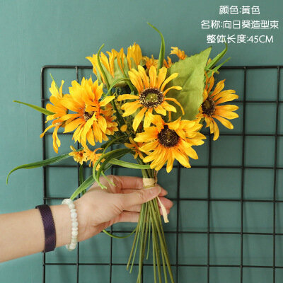 ⭐Роскошный высококачественный серебряный вазон с высоким горлом для вина, украшение для гостиной, цветочная композиция, искусственные цветы, декор для кофейного стола и обеденного стола⭐