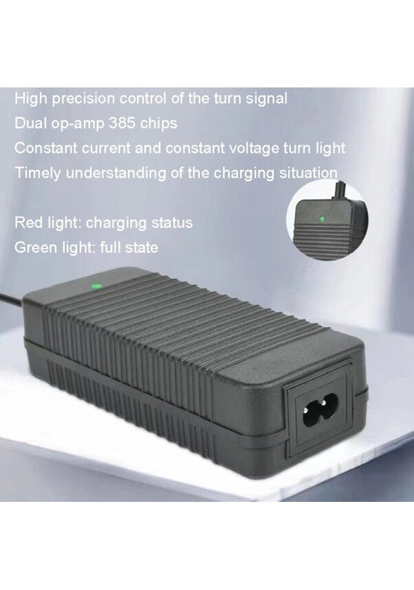 Умное зарядное устройство для электросамоката 42 В 2 А с Т-образной головкой, зарядное устройство для литиевых аккумуляторов 36 В, размер: Т-образная головка, ЕС