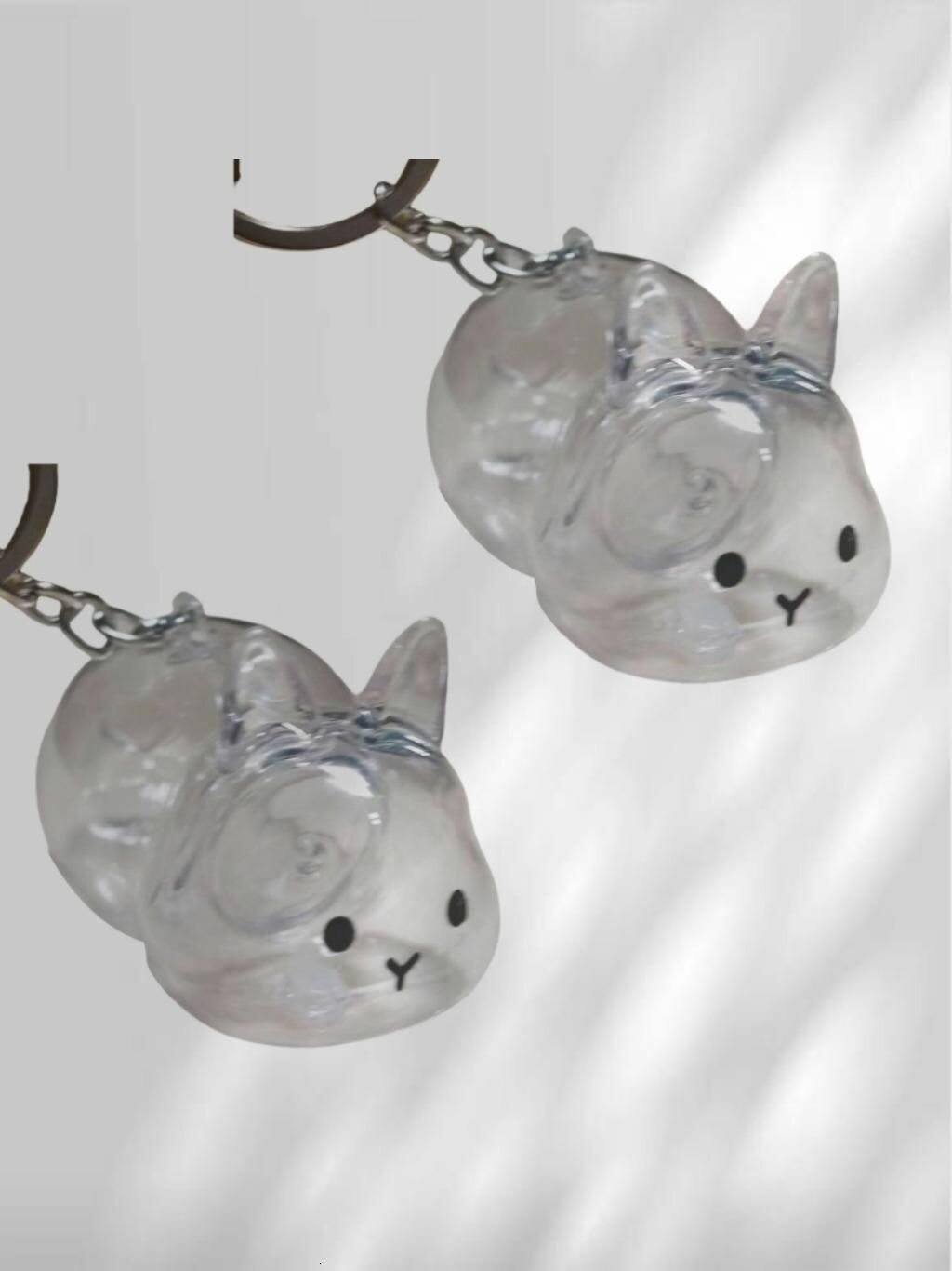 Ключница в виде кролика с шерстью, - 2шт подставка для ушей кролика