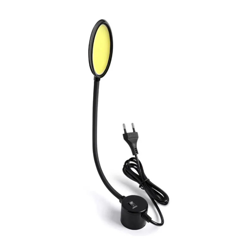 Портативный светодиодный рабочий светильник COB LED 8 Вт 220 В для швейной машины с монтажным основанием для токарных станков, сверлильных с
