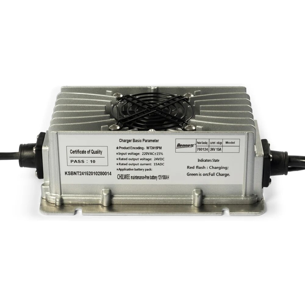 Зарядное устройство Bennett S510b-24-15, для AGM/GEL, автоматическое, 24В, 15А