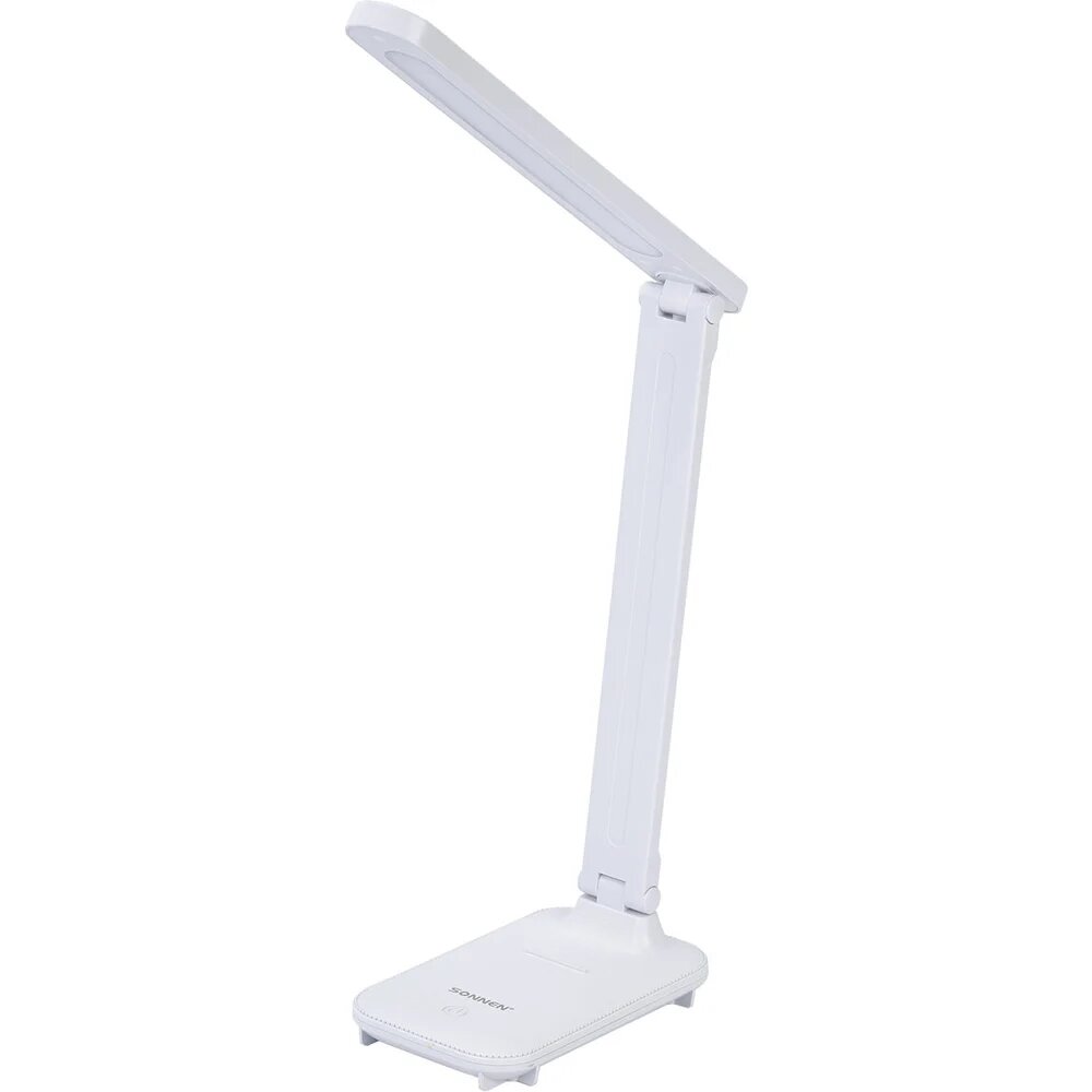 Настольная лампа светильник беспроводная SONNEN PT-102, USB, LED, 3 Вт, 3 режима, белый, 238777