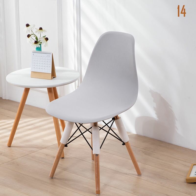 Чехол на стул тканевый с принтом для стула-ракушки, Эластичный, полиэстера,1 шт