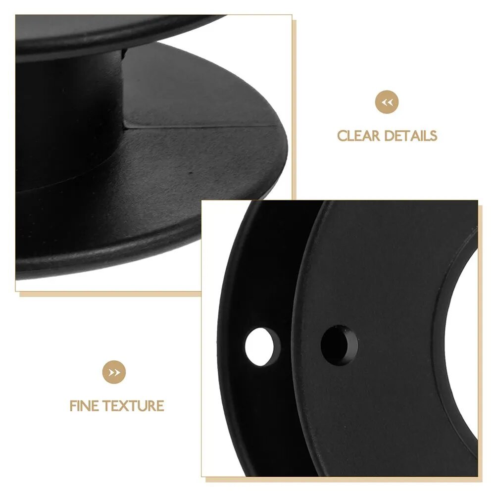 Черные пластиковые катушки для ниток и проволоки, набор из 20 штук, для бытового применения