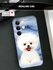 Силиконовый чехол на Realme C85 / Реалми C85 с принтом Белый пёсик