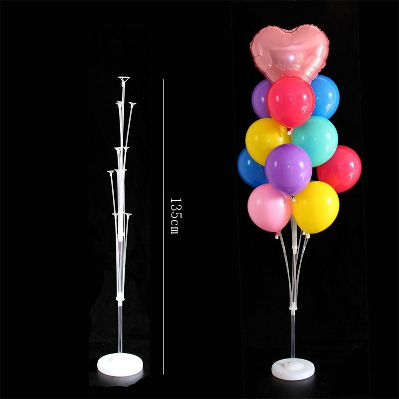 Стойка для воздушных шаров Meizhihai на круглой подставке, 135 см, 13 держателей