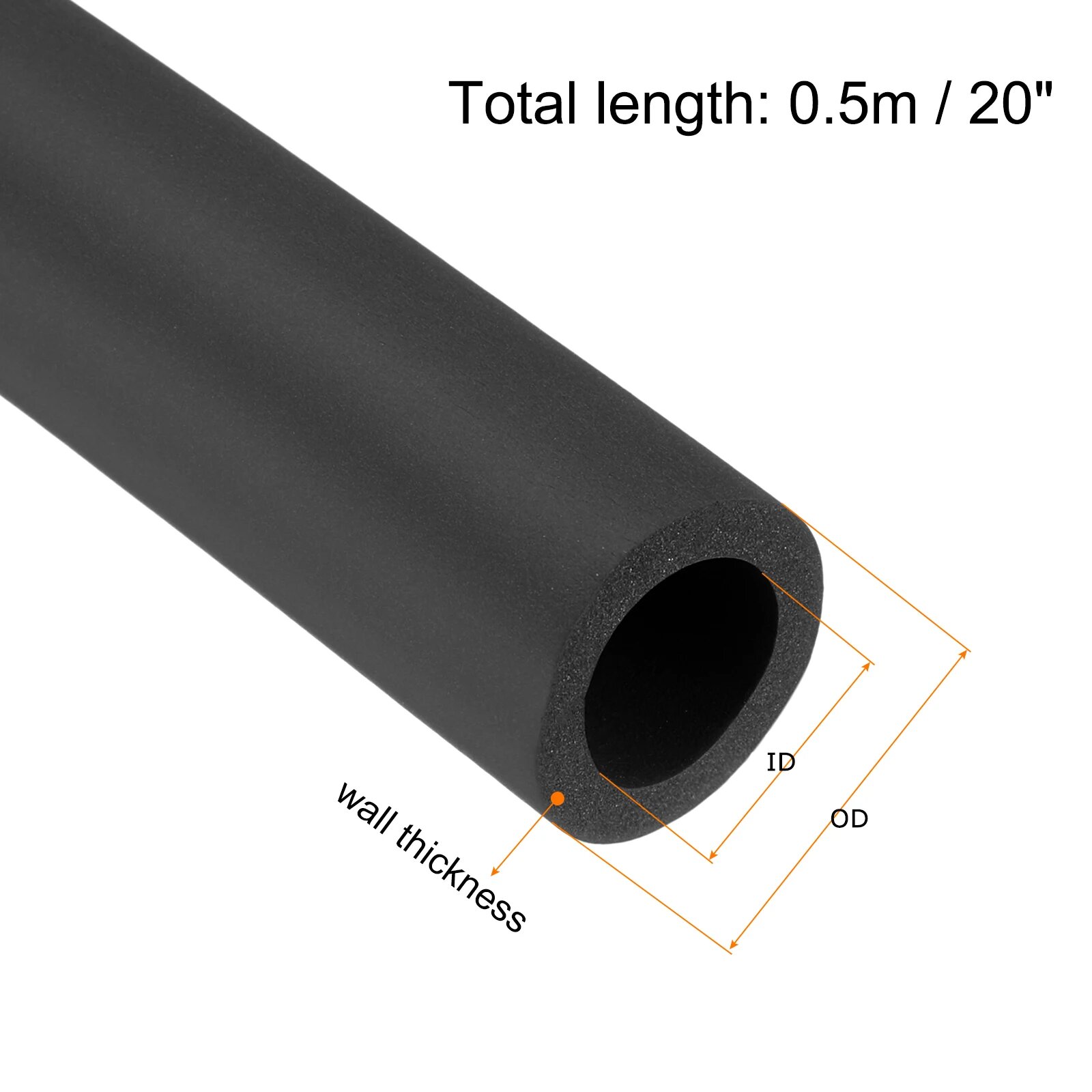 UXCELL Пенопластовая изоляционная труба 0,5 м 32mm x 50mm