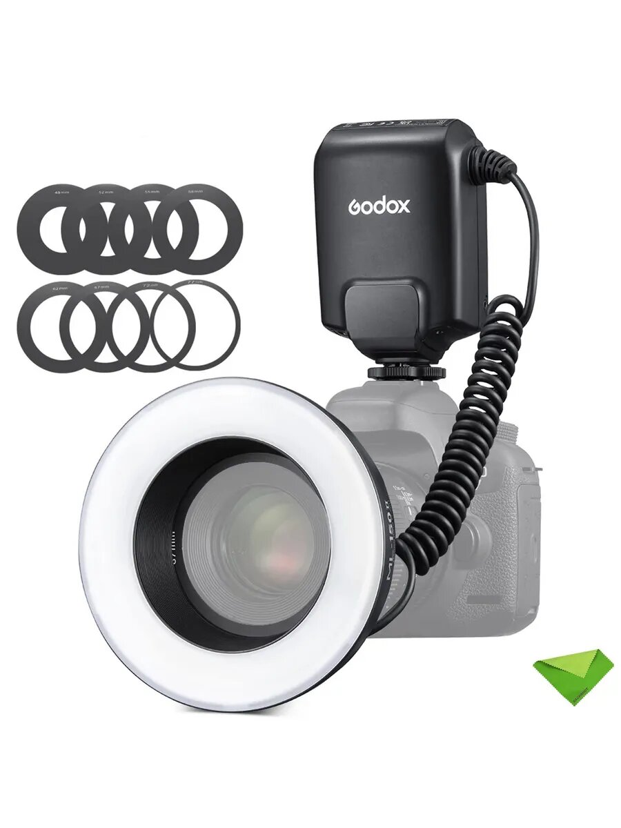 Съемка со вспышкой GodoxMF-R76 macro ring