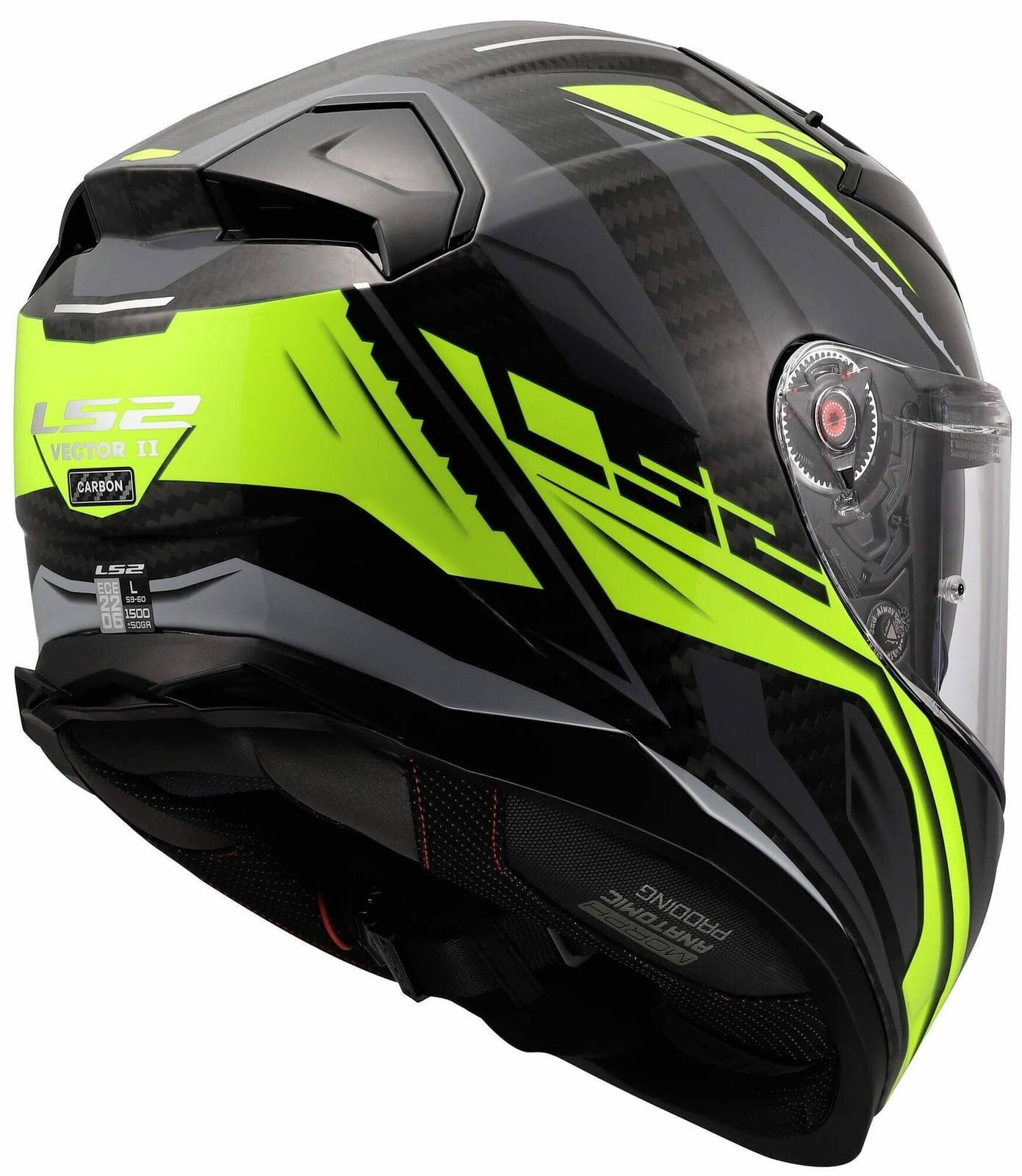 DECATHLON интегральный шлем Decathlon ls2 ff811 vector ii carbon savage, электрический синий/черный/флуоресцентный оранжевый, 55-56 см