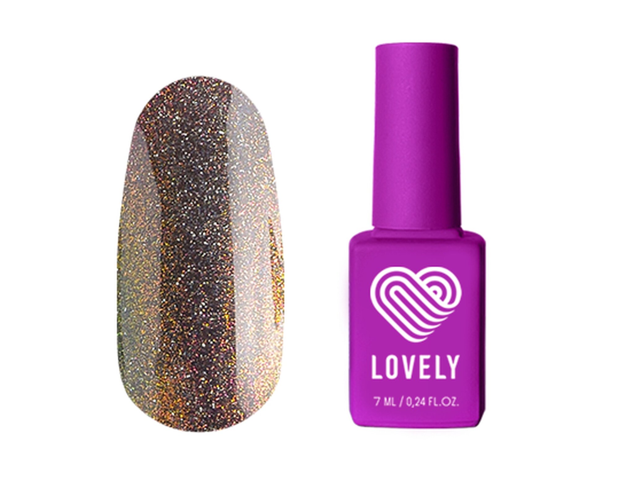 Гель-лак Lovely №ME01 Magic eyes магнитный со светоотражающими частицами, 7 ml