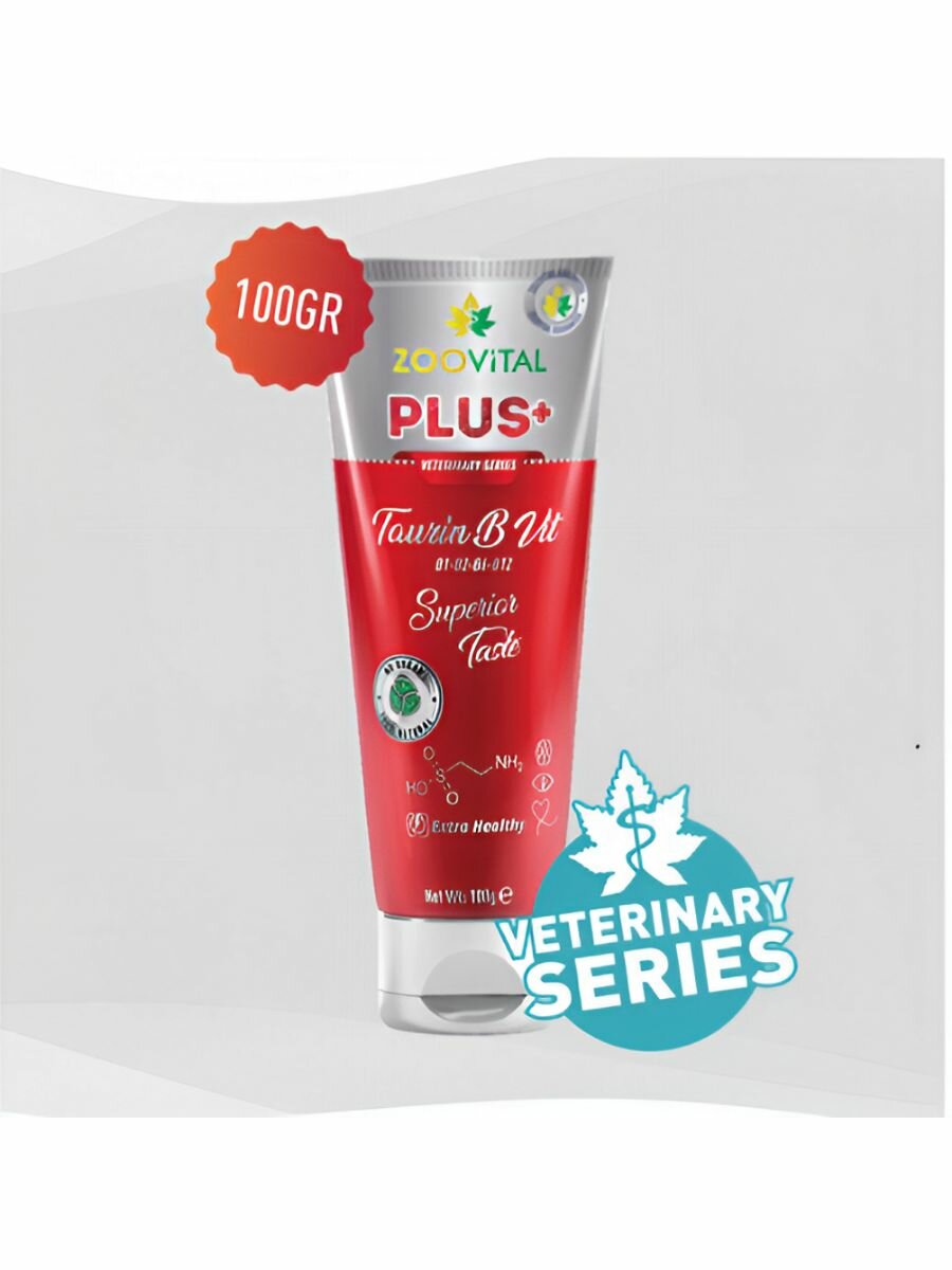 Кормовая добавка, Zoovital Plus +, Таурин и витамины группы В для кошек и котят, 100 грамм
