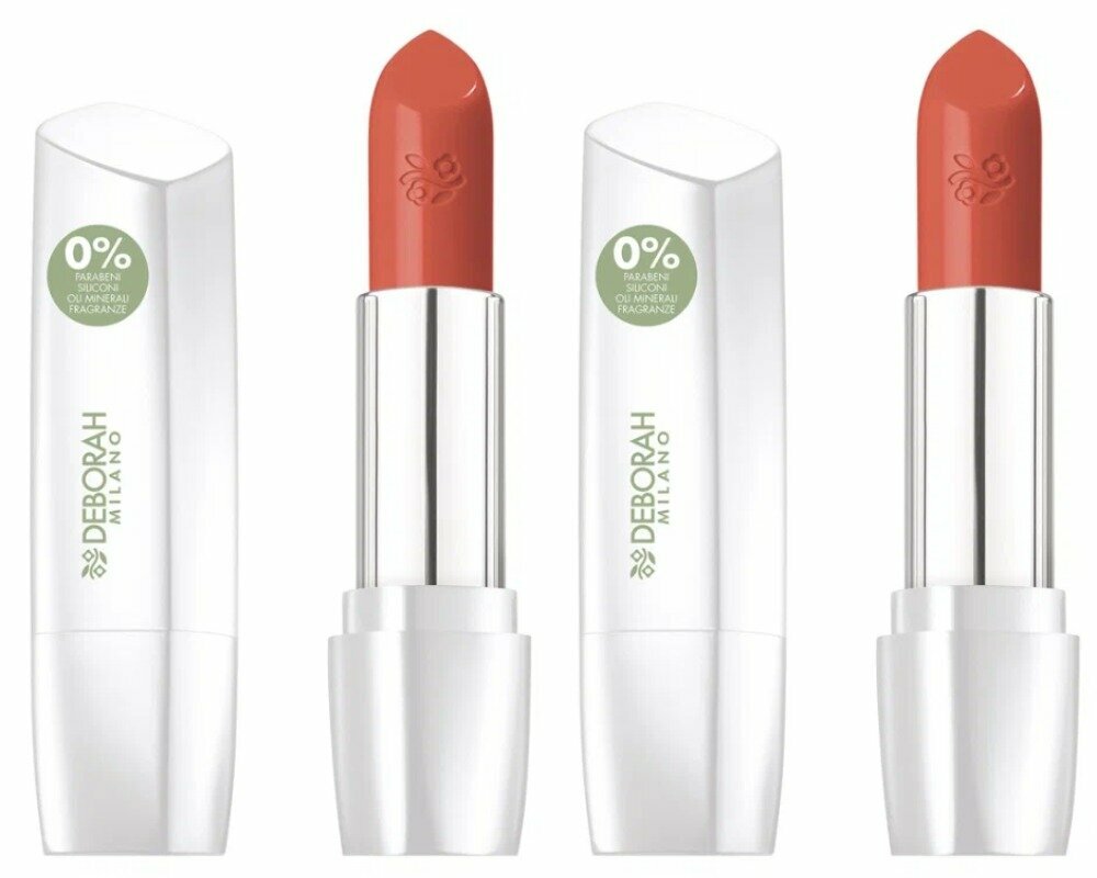 Помада для губ Deborah Milano Formula Pura Lipstick, тон 07 Оранжевый нюд, 4,4 гр, 2 шт