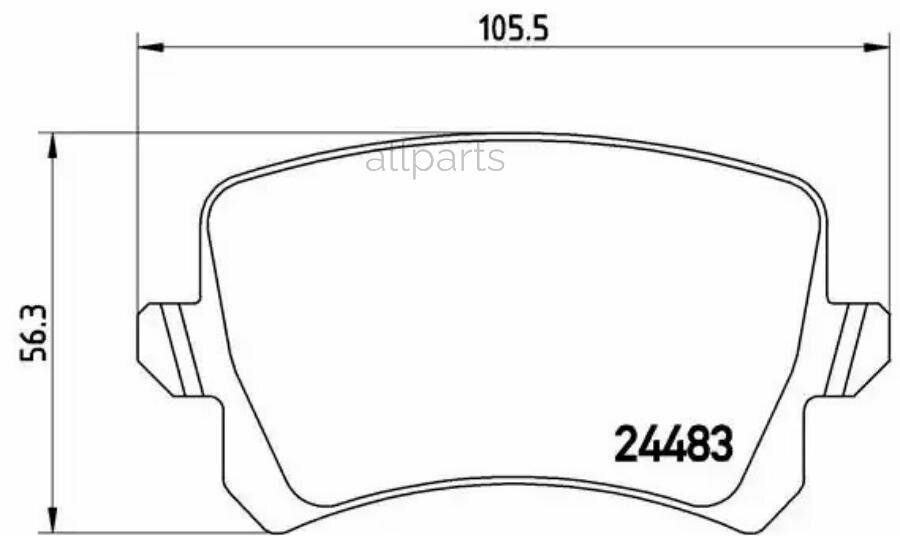 BREMBO P85109 Колодки тормозные дисковые