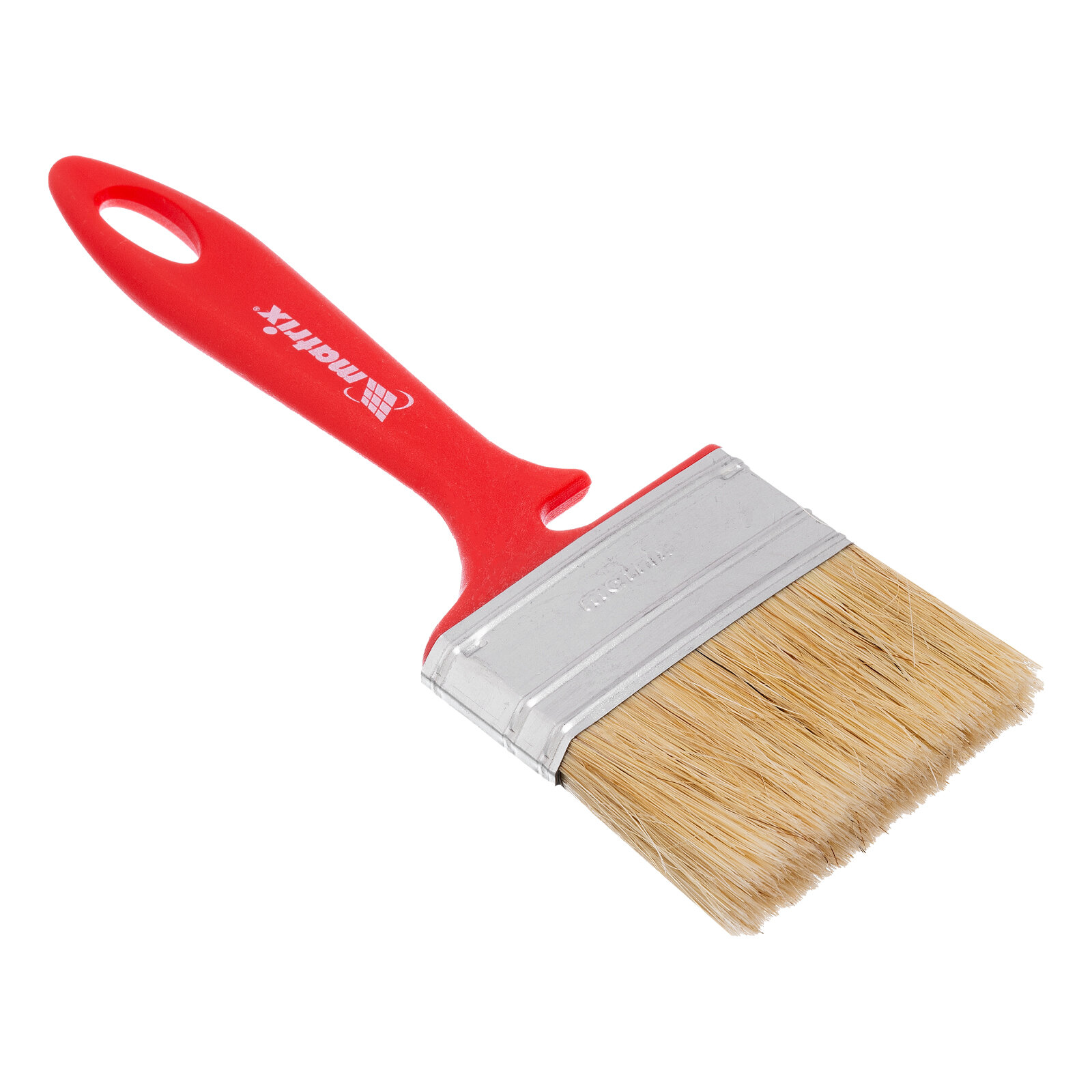 Кисть флейцевая для эмалей Matrix 70х12 мм, натуральная щетина, пластиковая рукоятка 83353