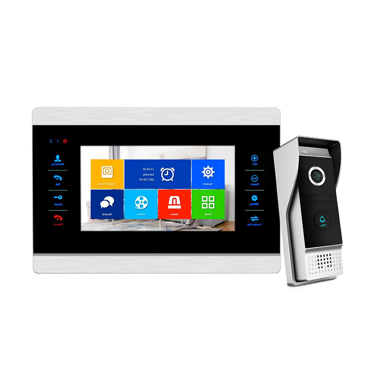 Домофон с датчиком движения HD-ком Мод: S-104 (Y1634101S) с записью по датчику домофон в квартиру и в офис, видеодомофоны для частного дома.