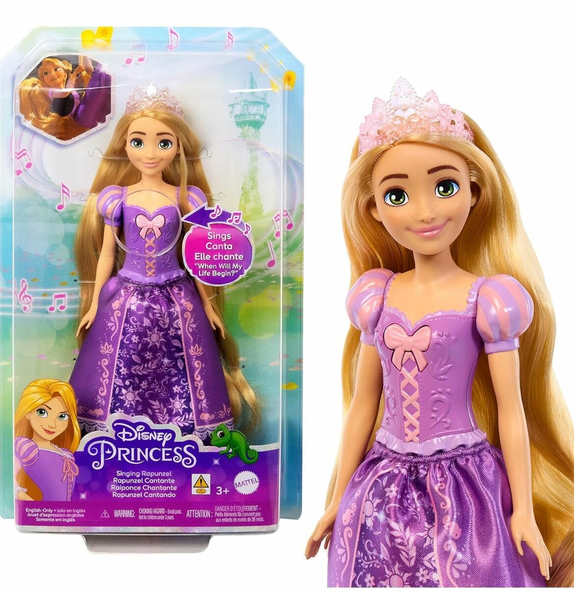 Disney Princess HPD41 Поющая кукла-Рапунцель